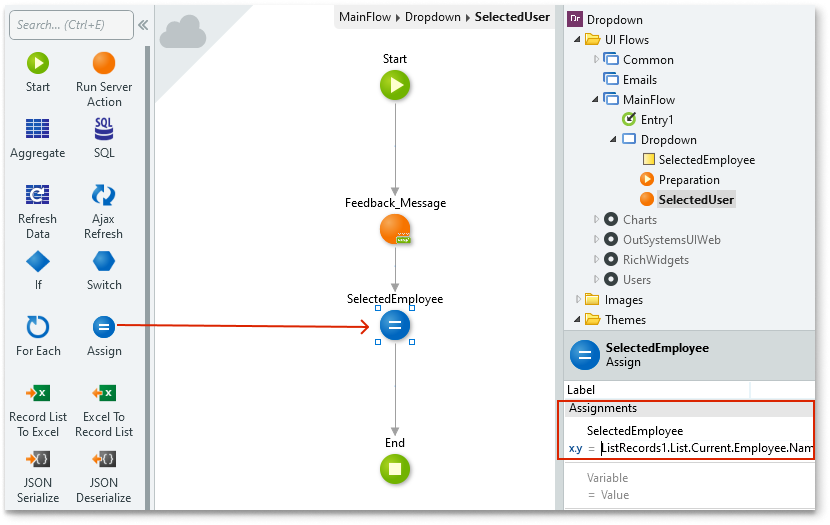 Dropdown - OutSystems 11 Documentation