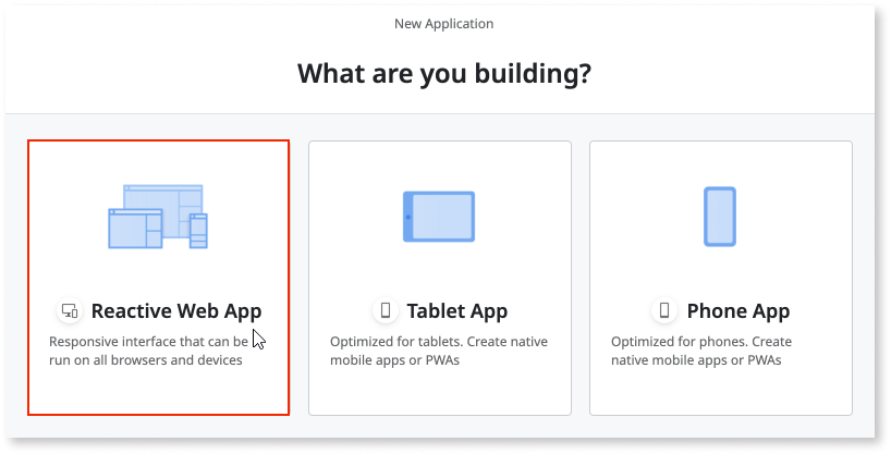 最初のリアクティブWebアプリを作成する - OutSystems 11 ドキュメンテーション
