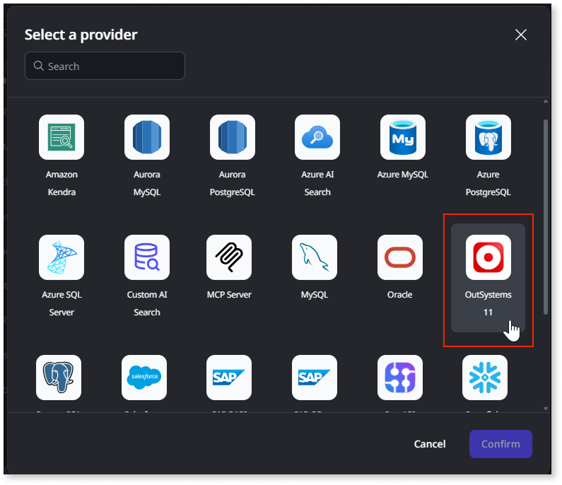 Configure the O11 connection in ODC Portal - OutSystems 11 Documentation