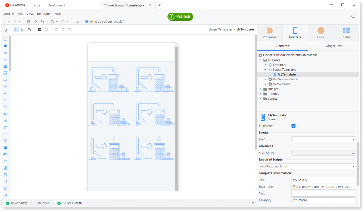 Creating Screen Templates - OutSystems 11 Documentation