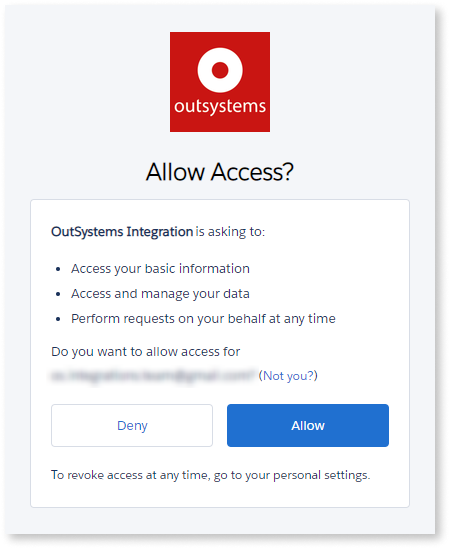 Salesforce integration - OutSystems 11 Documentation