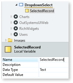 Dropdown Select - OutSystems 11 ドキュメンテーション