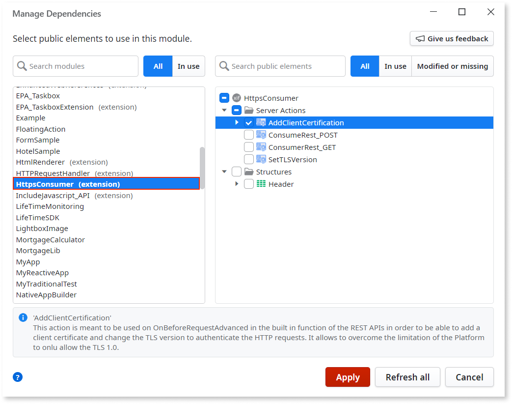 Advanced Customizations - OutSystems 11 Documentation