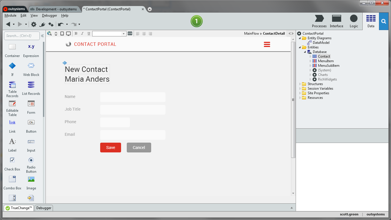 Create Your First Web App - OutSystems 10 Documentation