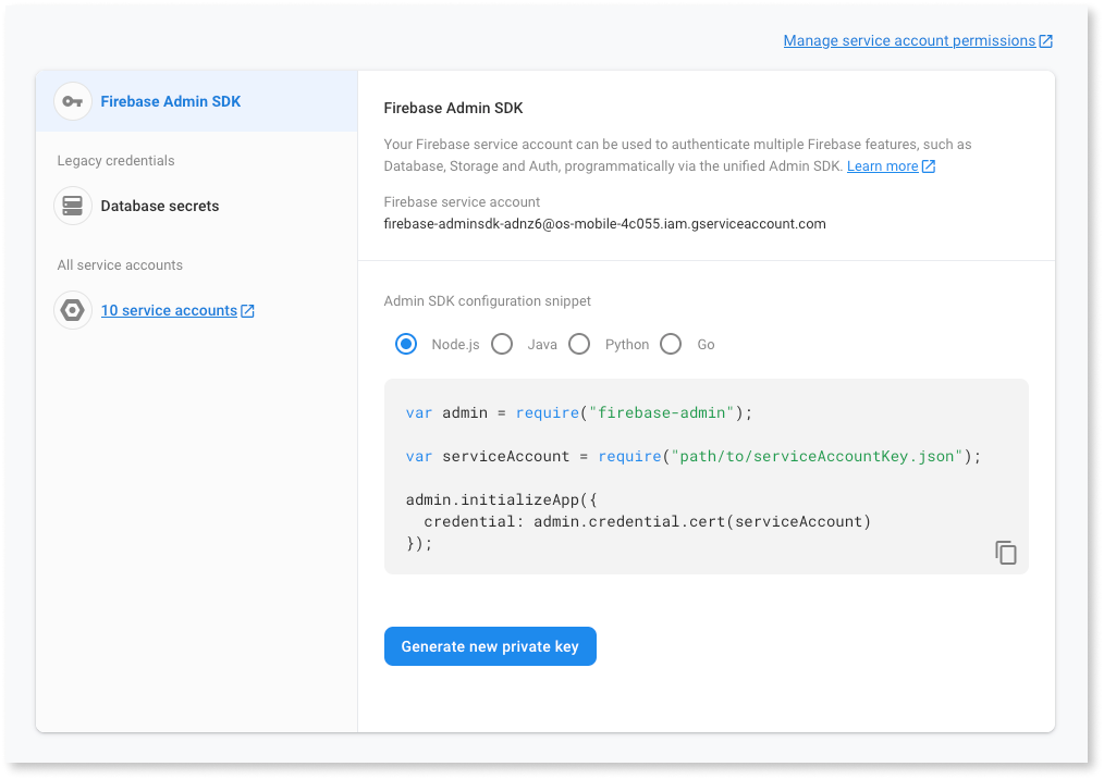 Firebase Cloud Messaging Pluginによるサーバーアクションの使用 - ODC Documentation