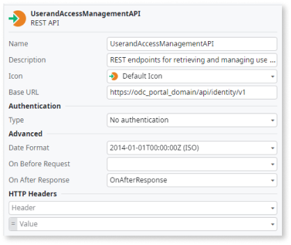 Customize API request and response headers - ODC Documentation
