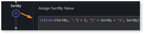 Dynamic sort with external entities - ODC Documentation