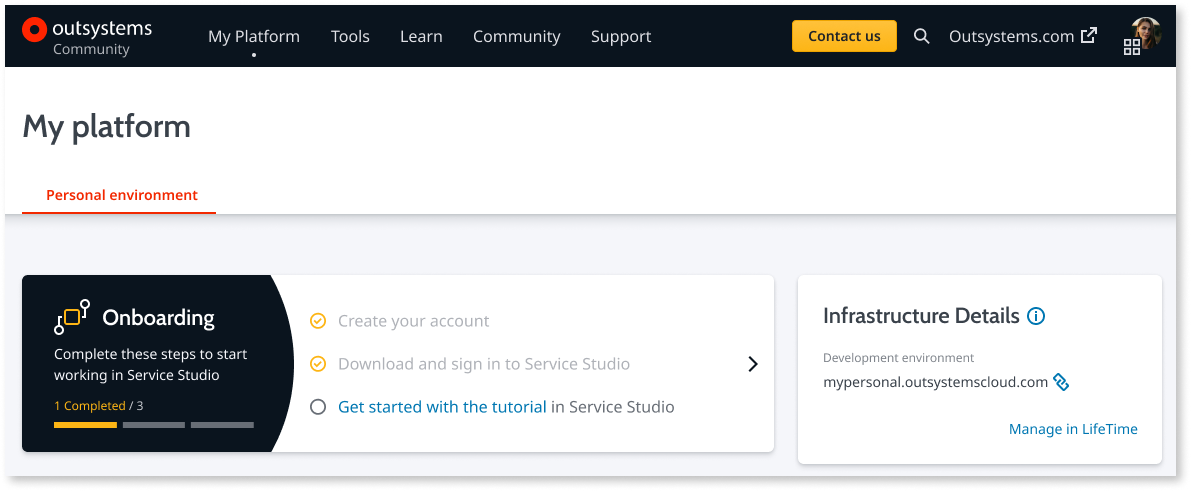 Error Messages While Connecting To Your Personal Environment Outsystems Support 