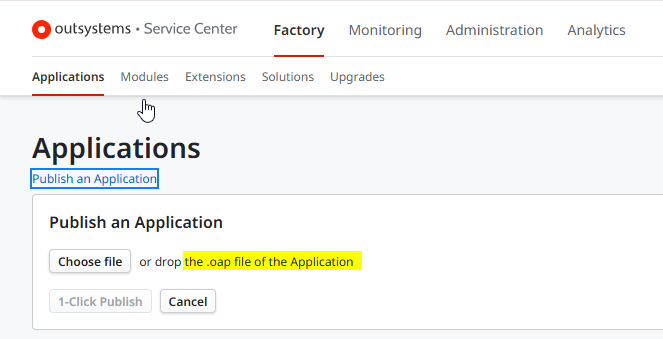 Error message - The application is currently being published. Please wait for the current ...