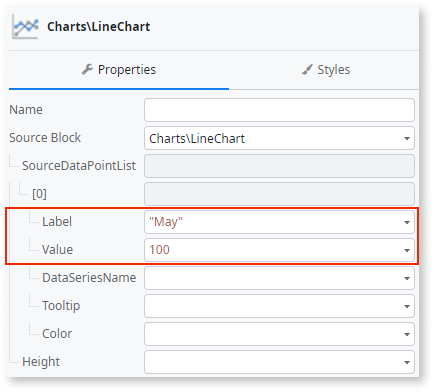 Create Line and Area Charts - OutSystems 11 Documentation