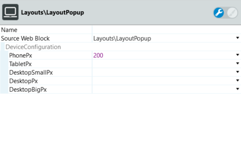 Layout Popup Reference - OutSystems 11 Documentation