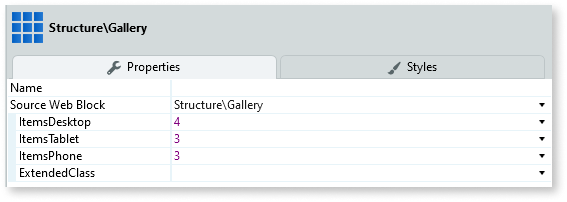 Gallery - OutSystems 11 Documentation