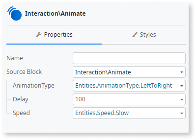 Animate - OutSystems 11 Documentation