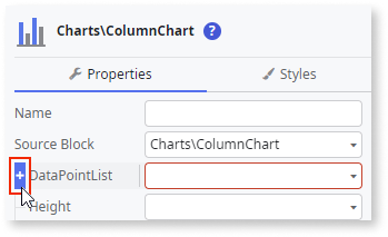 ColumnChart - OutSystems 11 ドキュメンテーション