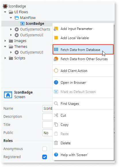 Icon Badge - OutSystems 11 Documentation