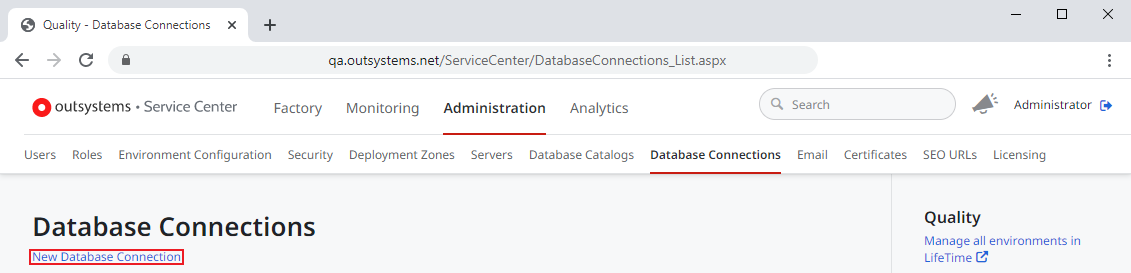 Deploy an Integration With an External Database - OutSystems 11 Documentation