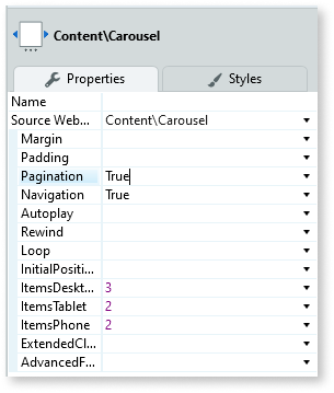 Carousel - OutSystems 11 Documentation