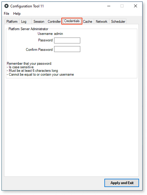 Credentials tab - OutSystems 11 Documentation