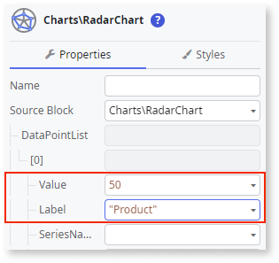 Radar Chart - OutSystems 11 Documentation