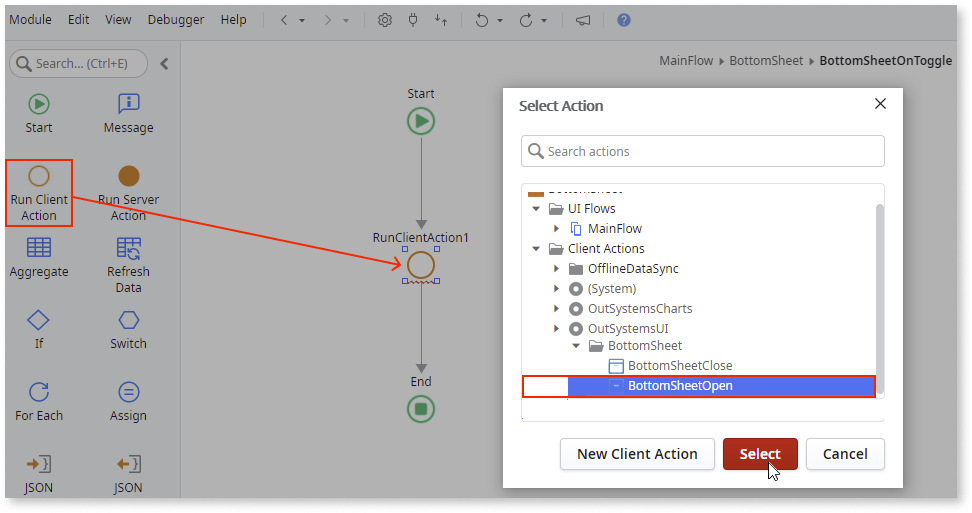 Bottom Sheet - ODC Documentation