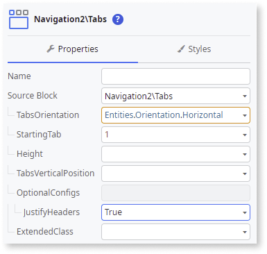 Tabs - OutSystems 11 Documentation