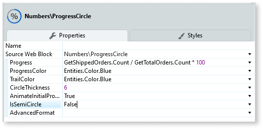 Progress Circle - OutSystems 11 Documentation