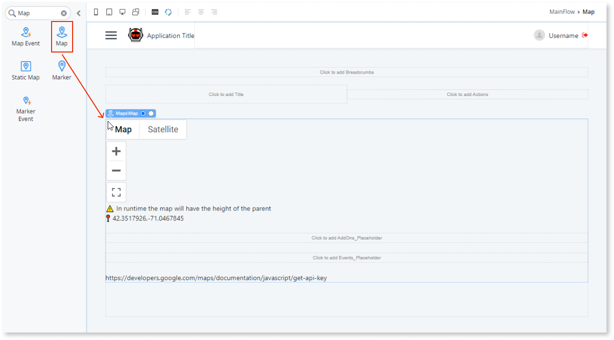 How to use the Map component - OutSystems 11 Documentation