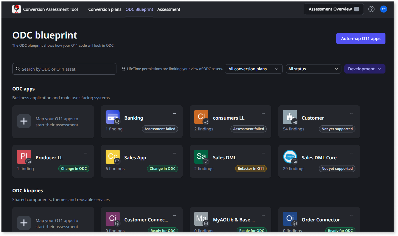 Set up the Conversion Assessment Tool - OutSystems 11 ドキュメンテーション