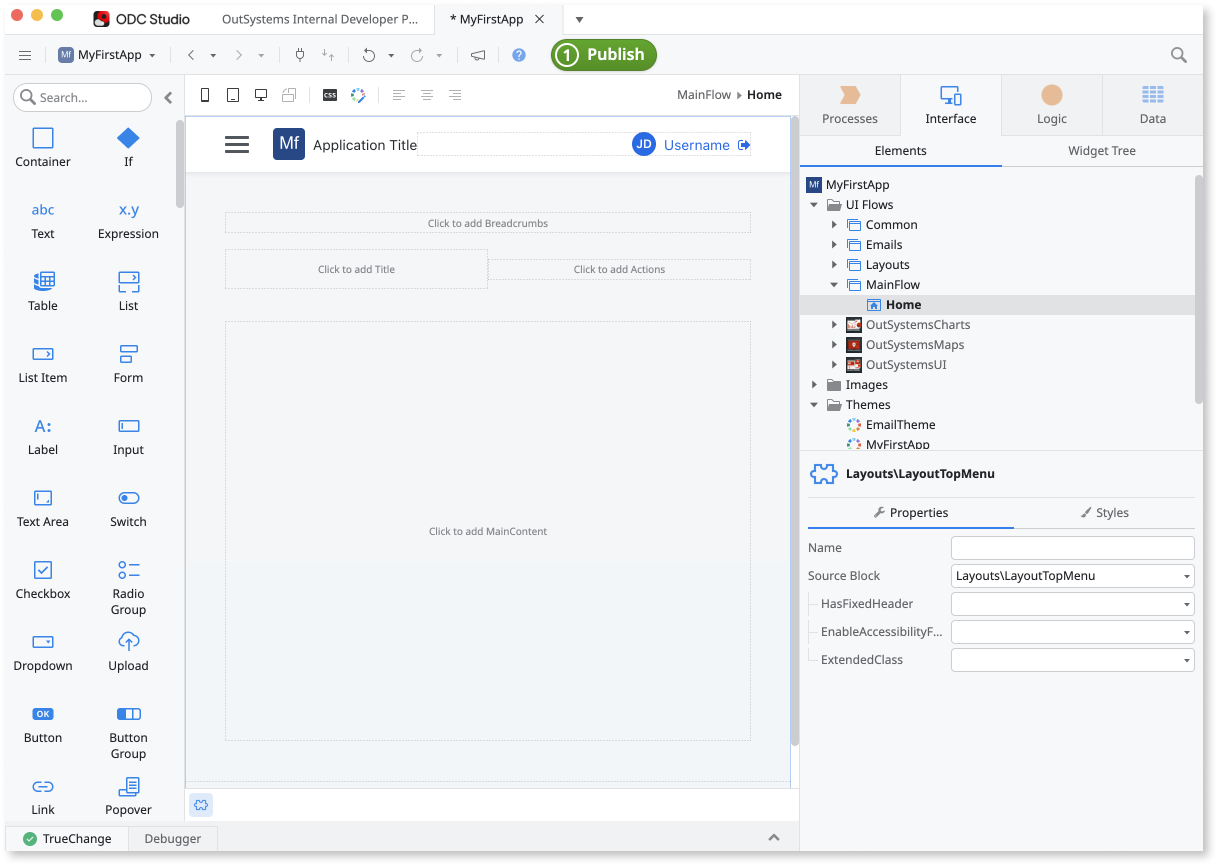UI overview of ODC Portal and ODC Studio - ODC Documentation