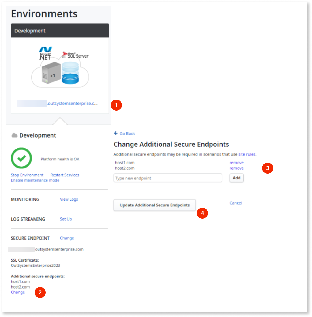 Configuring secure endpoints - OutSystems 11 Documentation Configuring secure endpoints - OutSystems 11 Documentation
