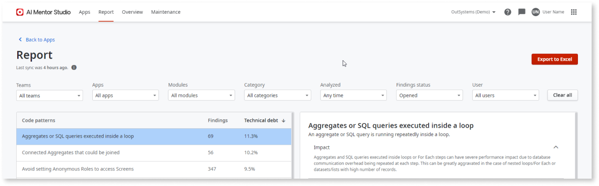 How AI Mentor Studio calculates and shows technical debt - OutSystems ...
