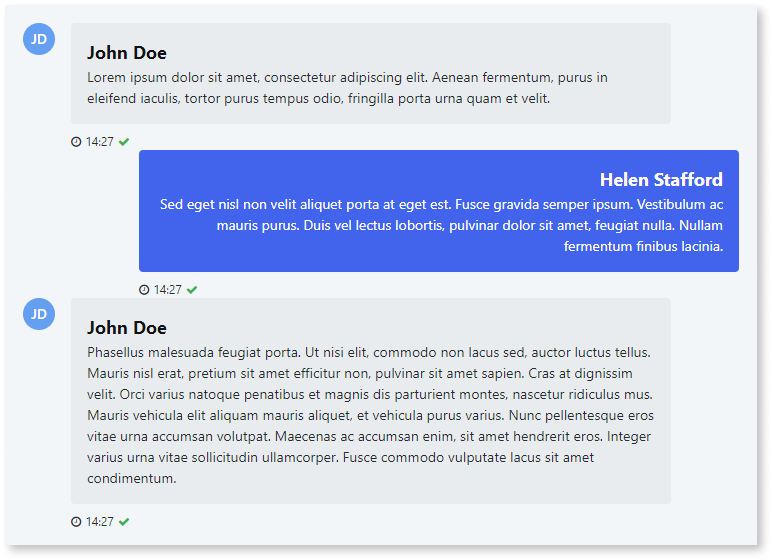 Chat Message - OutSystems 11 Documentation