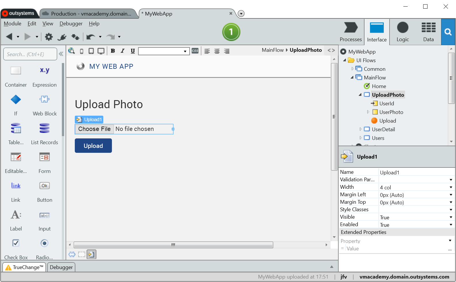エンドユーザーがファイルをアップロードできるようにする - OutSystems 10 ドキュメンテーション