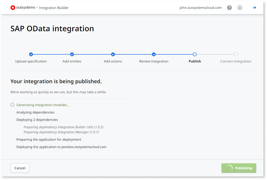 Integration Builderを使用する - OutSystems 11 ドキュメンテーション