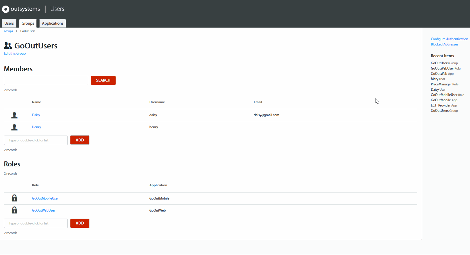Manage End-Users and Organize Roles using Groups - OutSystems 10 Documentation