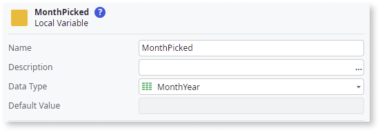 Month Picker - OutSystems 11 Documentation