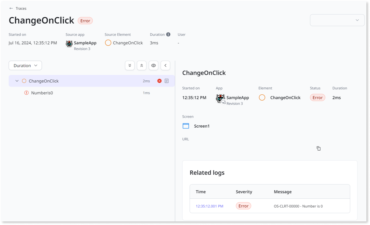 Traces - ODC Documentation
