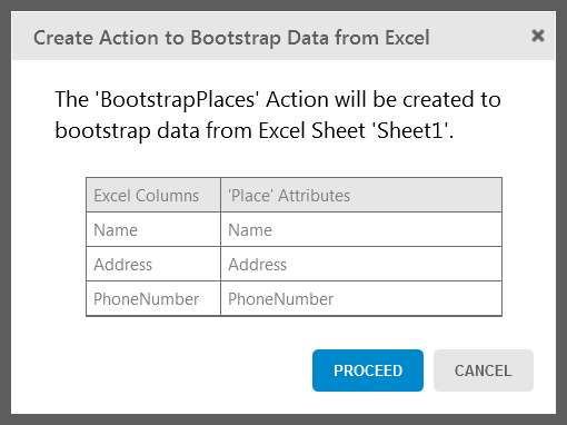 Bootstrap an Entity Using an Excel File - OutSystems 10 Documentation
