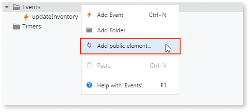 Implement events in ODC - ODC Documentation