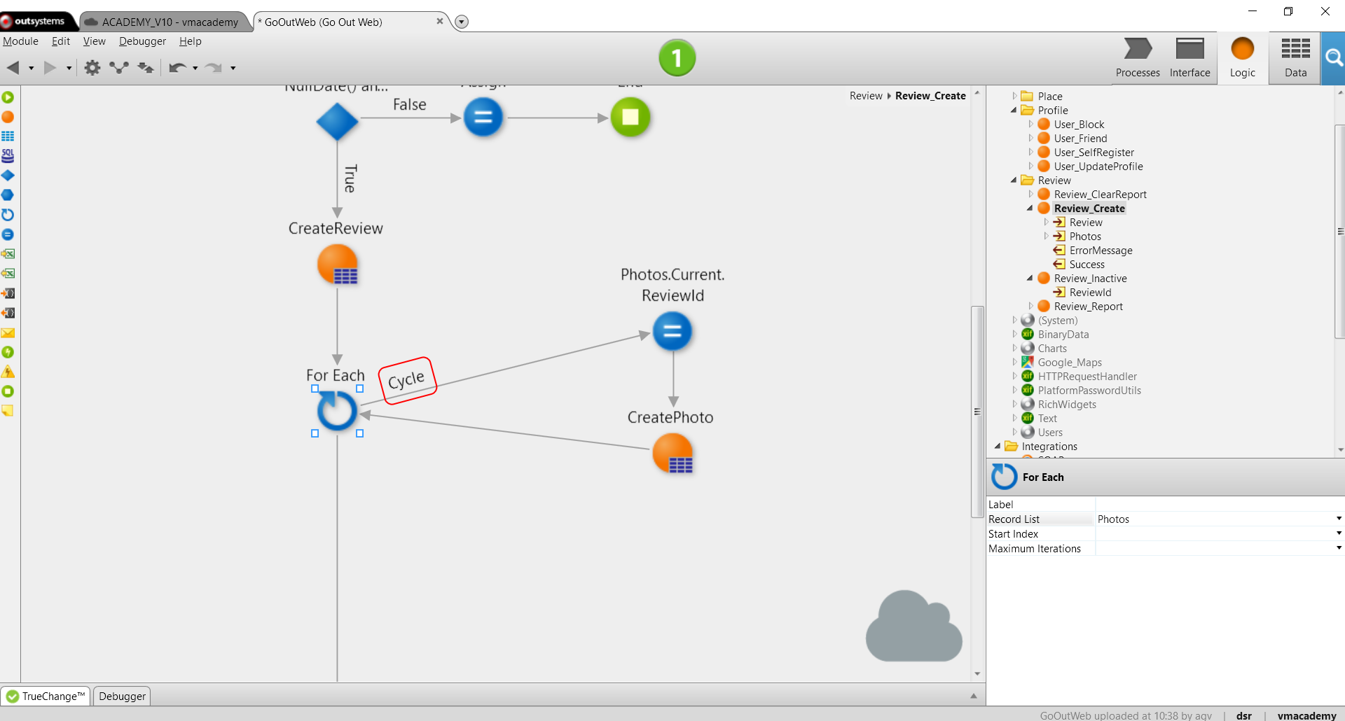 Use a For Each to Iterate a List - OutSystems 10 Documentation