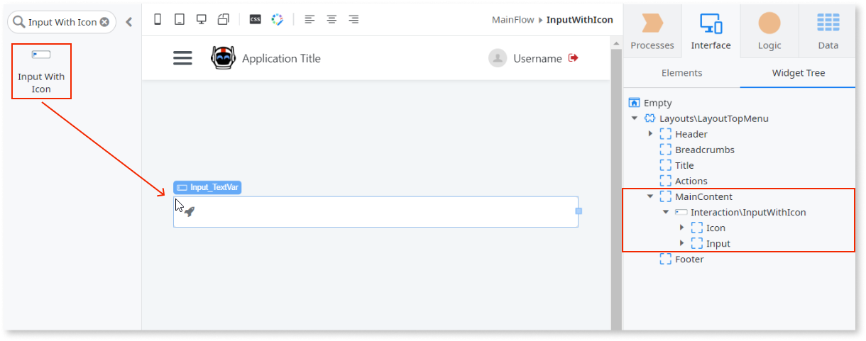 Input with Icon - ODC Documentation