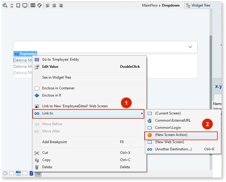 Dropdown - OutSystems 11 Documentation