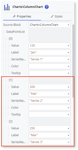 ColumnChart - ODC Documentation