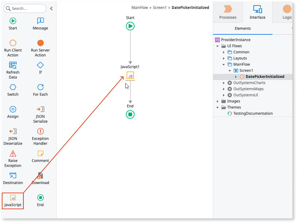 Provider instance and JavaScript - OutSystems 11 Documentation