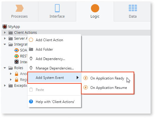 On Application Resume - ODC Documentation