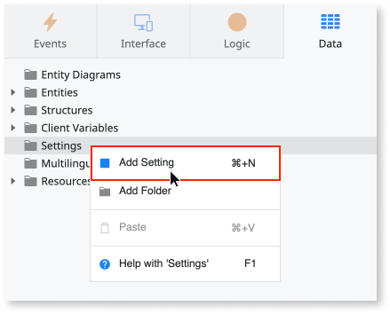 Configure app settings - ODC Documentation