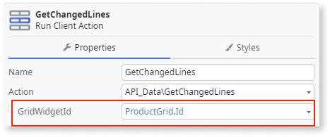 Save changes in OutSystems Data Grid - ODC Documentation