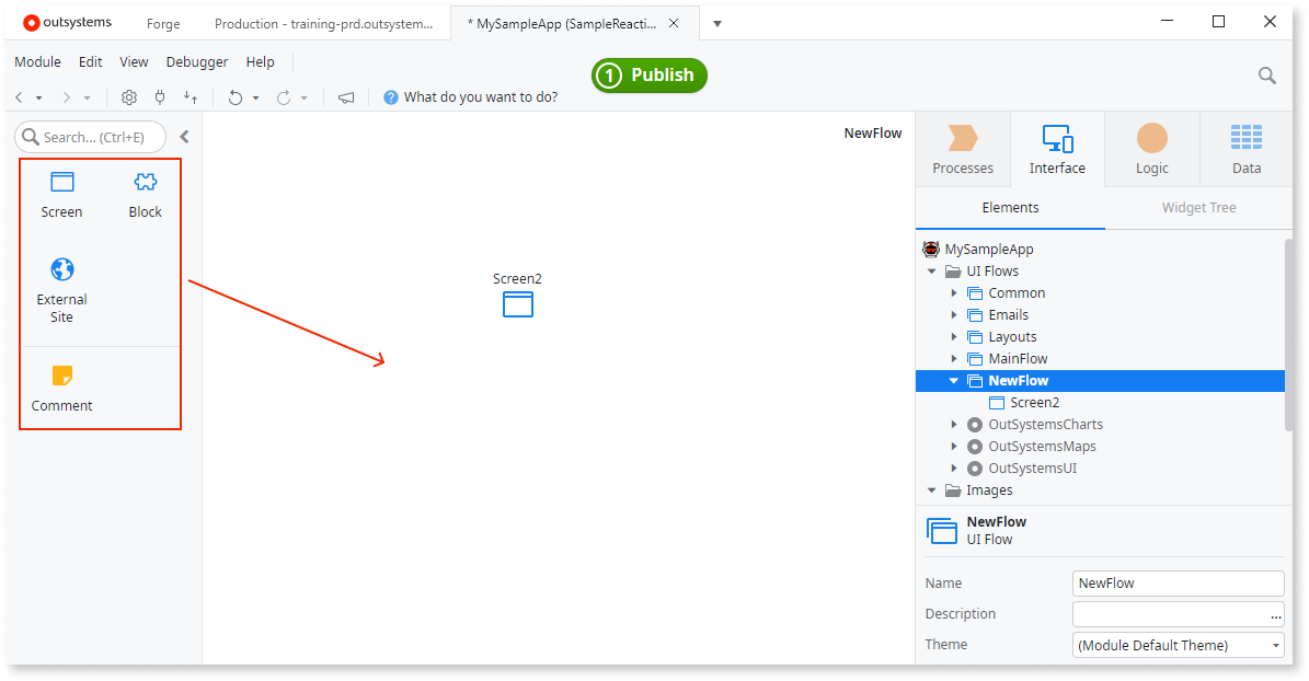 UI Flows - OutSystems 11 Documentation