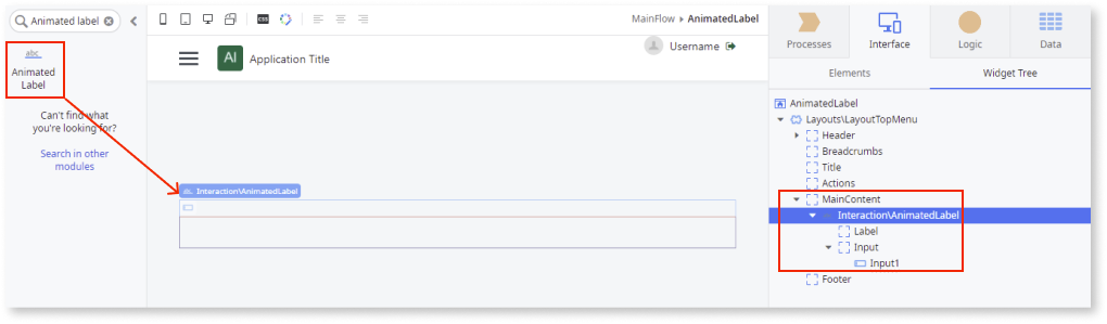 Animated Label - ODC Documentation