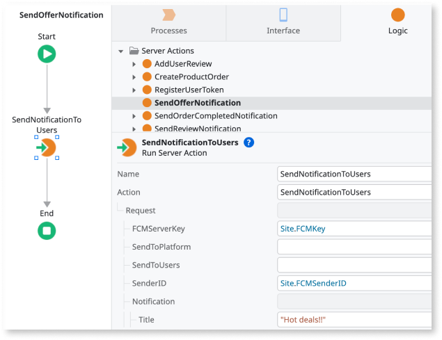 Firebase Cloud Messaging Plugin Using Configurator Apis Odc Documentation